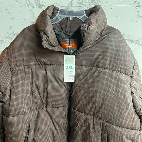 Primark | Jackets & Coats | Nwt Primark Mens Brown Puffer Jacket Xxl ...